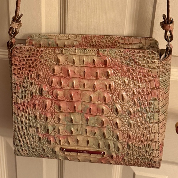 Brahmin | Bags | Brahmin Carrie Crossbody Melbourne Embossed Genuine ...